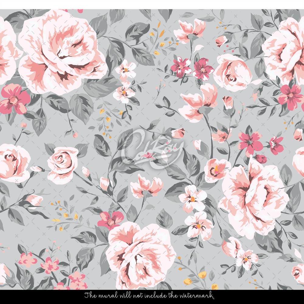Gray And Pink Flower Background